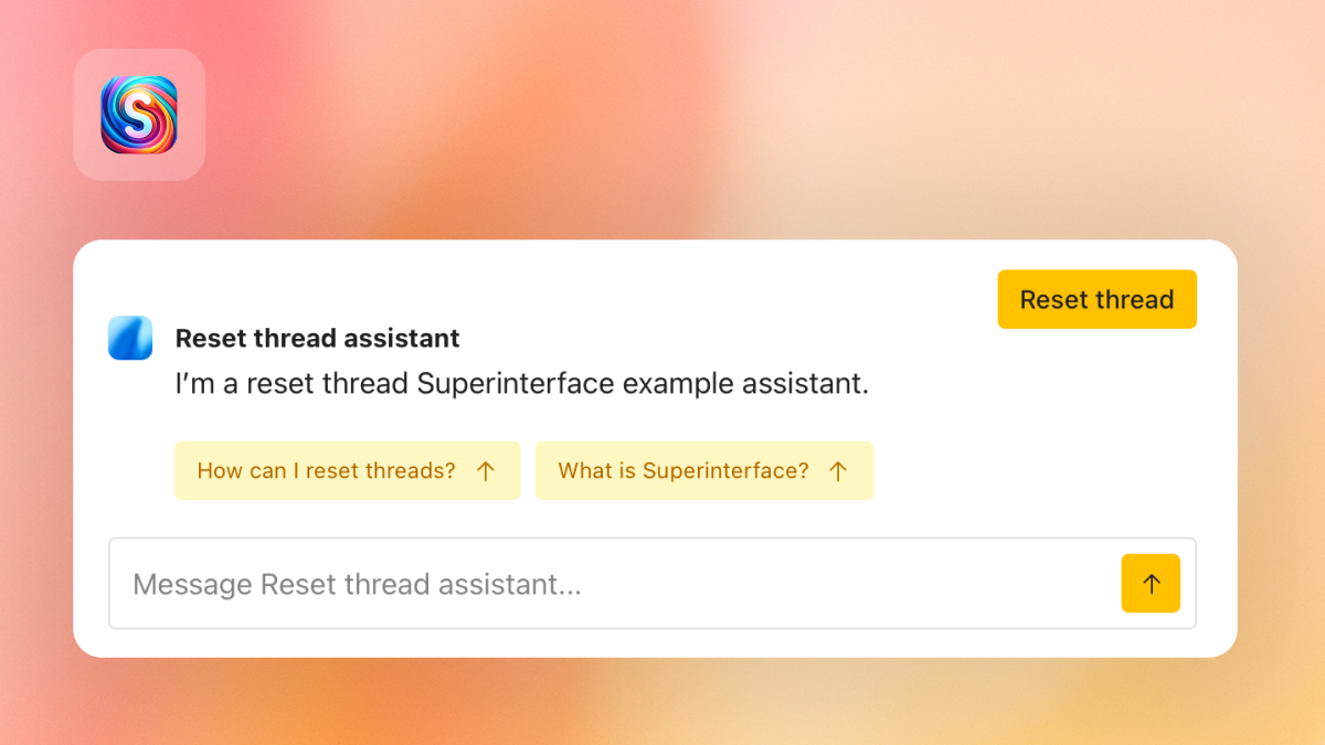 Superinterface reset thread example